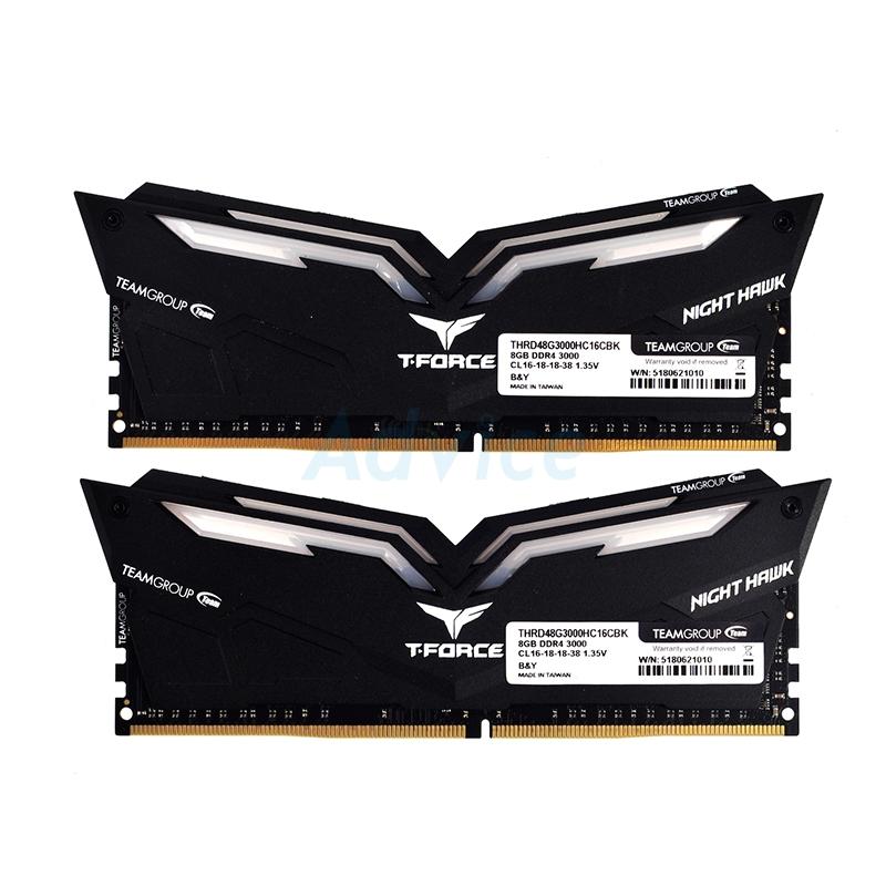 RAM DDR4(3200) 16GB (8GBX2) TEAM Night Hawk Red (( RAM )) - DRINK SHOP ...