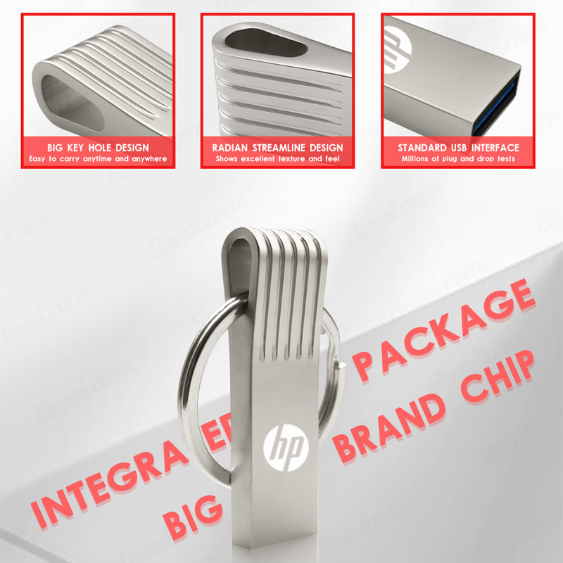 HP USB Memory Stick Pen Drive 2.0 256GB 512GB U Disk with Keychain U ...