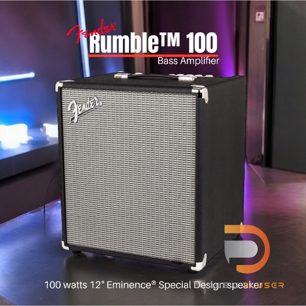 Fender RUMBLE 100 1x12 100Wแอมป์เบสที่ได้รับความนิยมสูงสุด แนวเสียงที่ ...