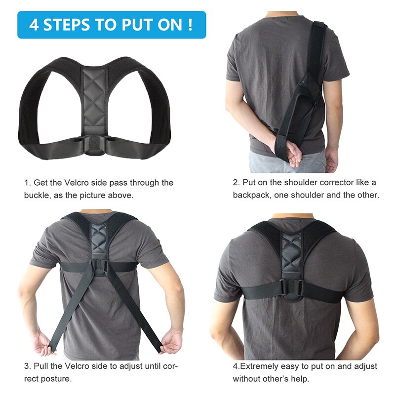 Back Camel Correction Belt Adult Back Spine Correction ท่านั่งตรงกลับ ...