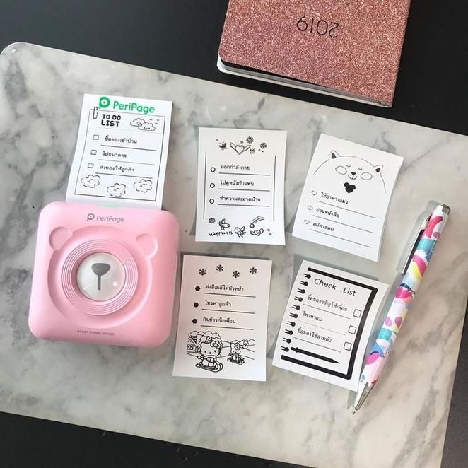 (แถมเคสสติกเกอร์6ม้วน) peripage paperang เวอร์ชั่นล่าสุด เครื่องปริ้น ...