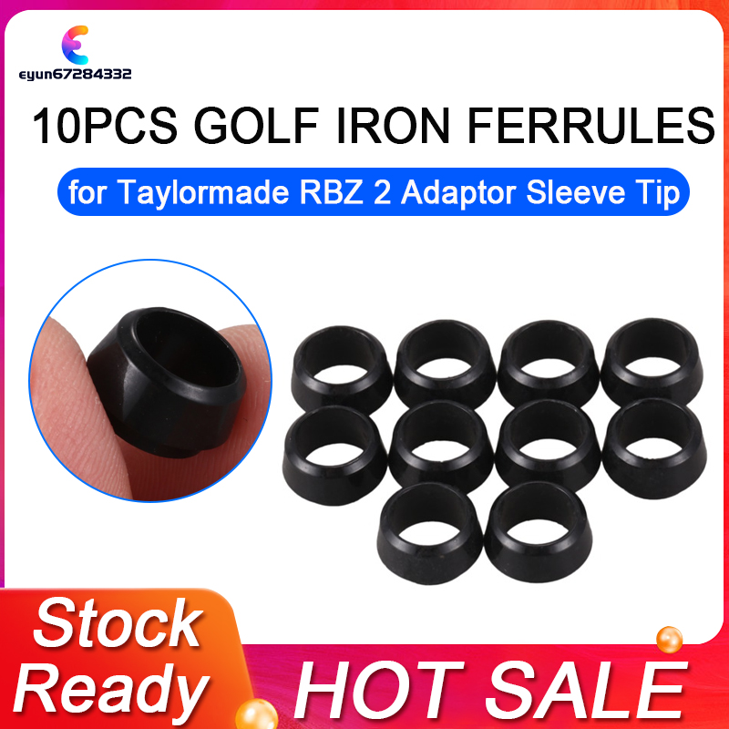 10Pcs ก้านไม้กอล์ฟเหล็ก Ferrules 335สำหรับ Taylormade RBZ2อะแดปเตอร์ ...