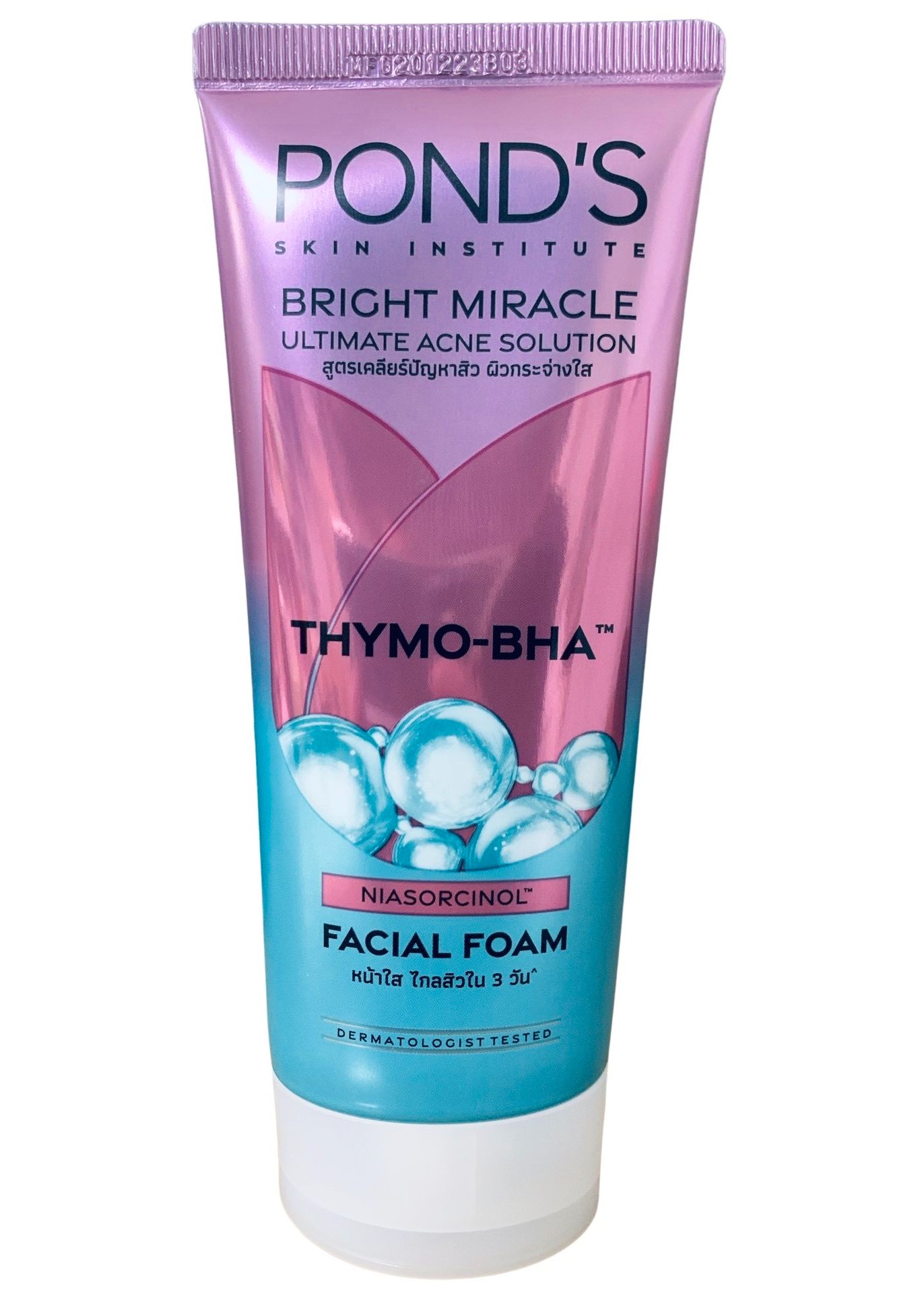 Pond's Bright Miracle Ultimate Acne Solution Thymo-BHA Facial Foam พอน ...