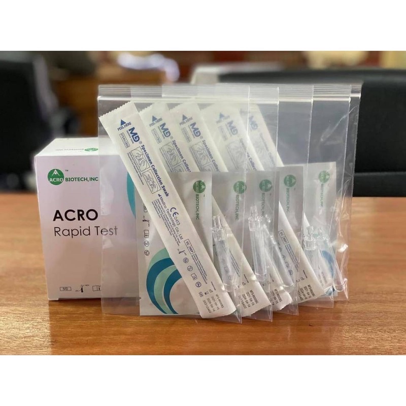 ชุดตรวจโควิด(1 เทส) COVID-19 (SARS-CoV-2) Antigen Test Kit (USA) Acro ...