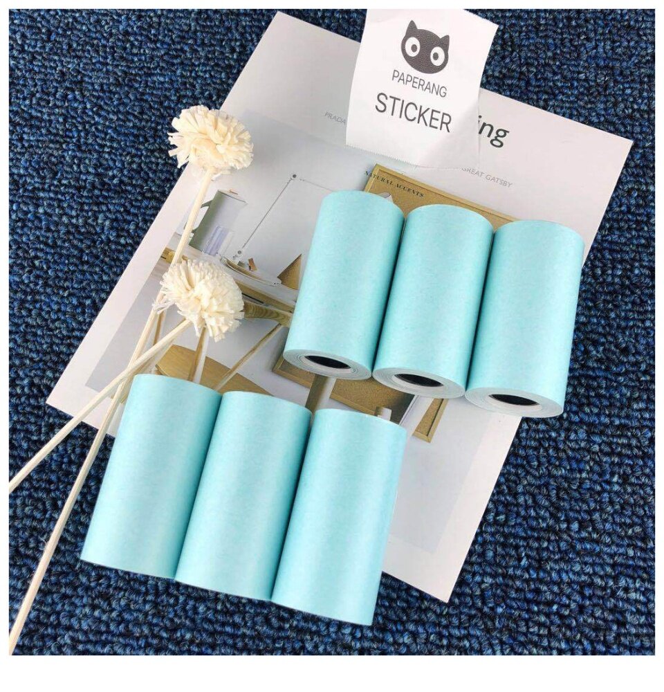 RJ Peripage กระดาษสติ๊กเกอร์ A6 A8 A9 A9S max A9S a9 pro a6s เเบบใส ...