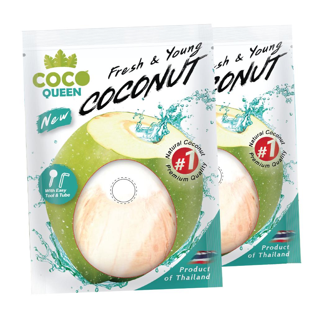 Coco Queen มะพร้าวน้ำหอม ในบรรจุภัณฑ์พิเศษ - Vala Thai Food - ThaiPick