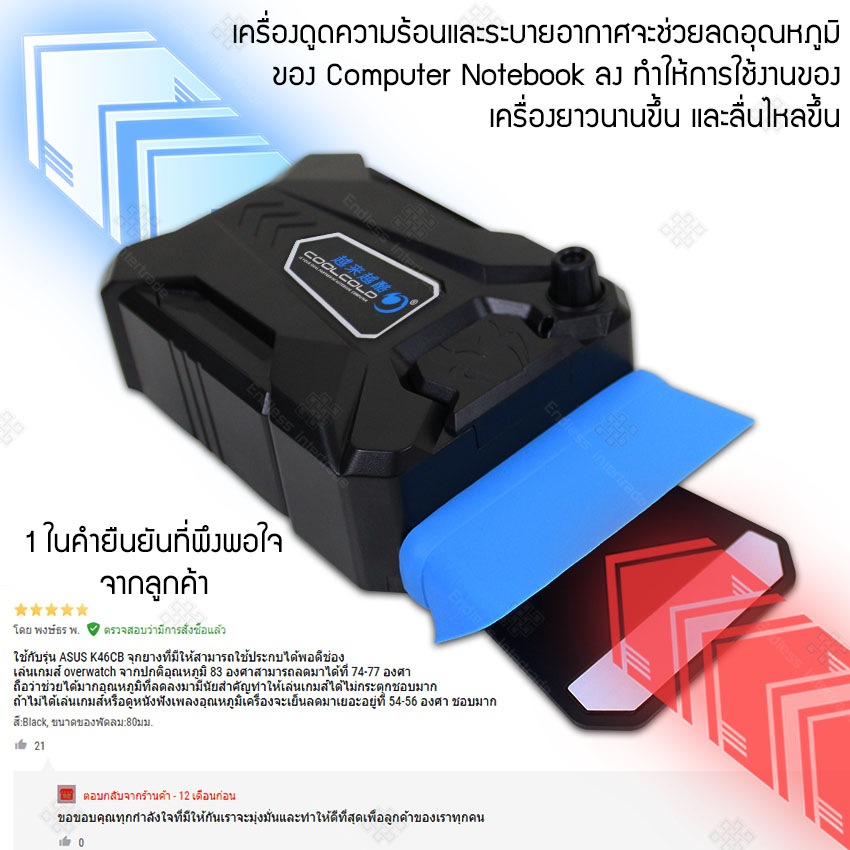 Vacuum Notebook Cooler เครื่องดูดลมร้อนสำหรับโน๊ตบุ๊ค พัดลมระบายอากาศ ...