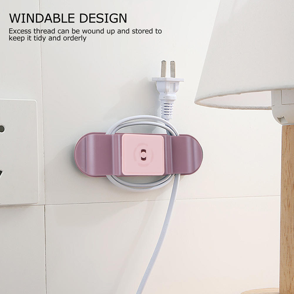 【ถูกๆ】2Pcs Socket Sticker Holder Rotatable Self‑Adhesive Wire Cable ...