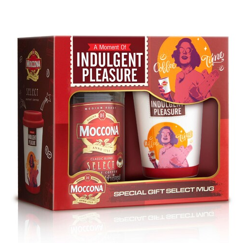 Moccona Select Instant Coffee (Giftset) มอคโคน่า ซีเล็ค กาแฟขวด + แก้ว ...