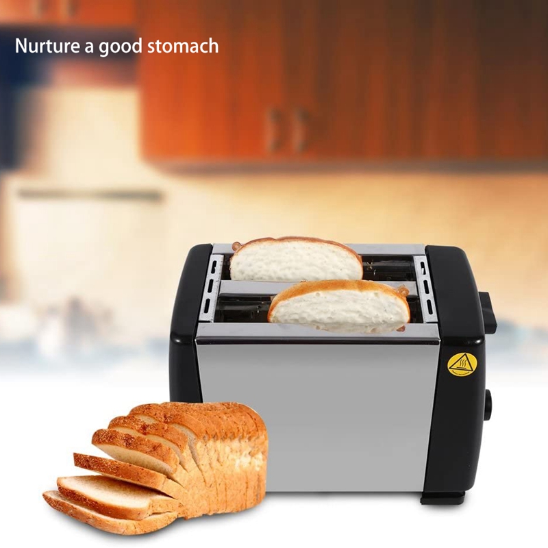 Toaster 2 Slice Stainles Steel Bread Extra Wide Slot Compact Toasters ...