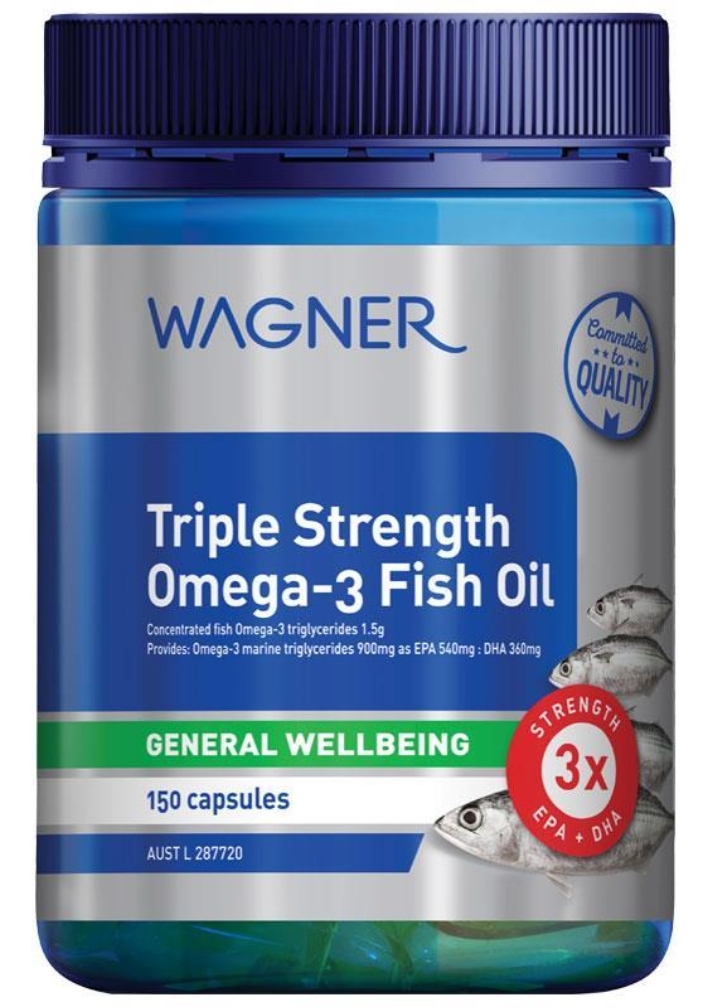 Wagner Triple Strength Omega-3 Fish Oil (150 เม็ด) น้ำมันปลา เข้มข้น โอ ...