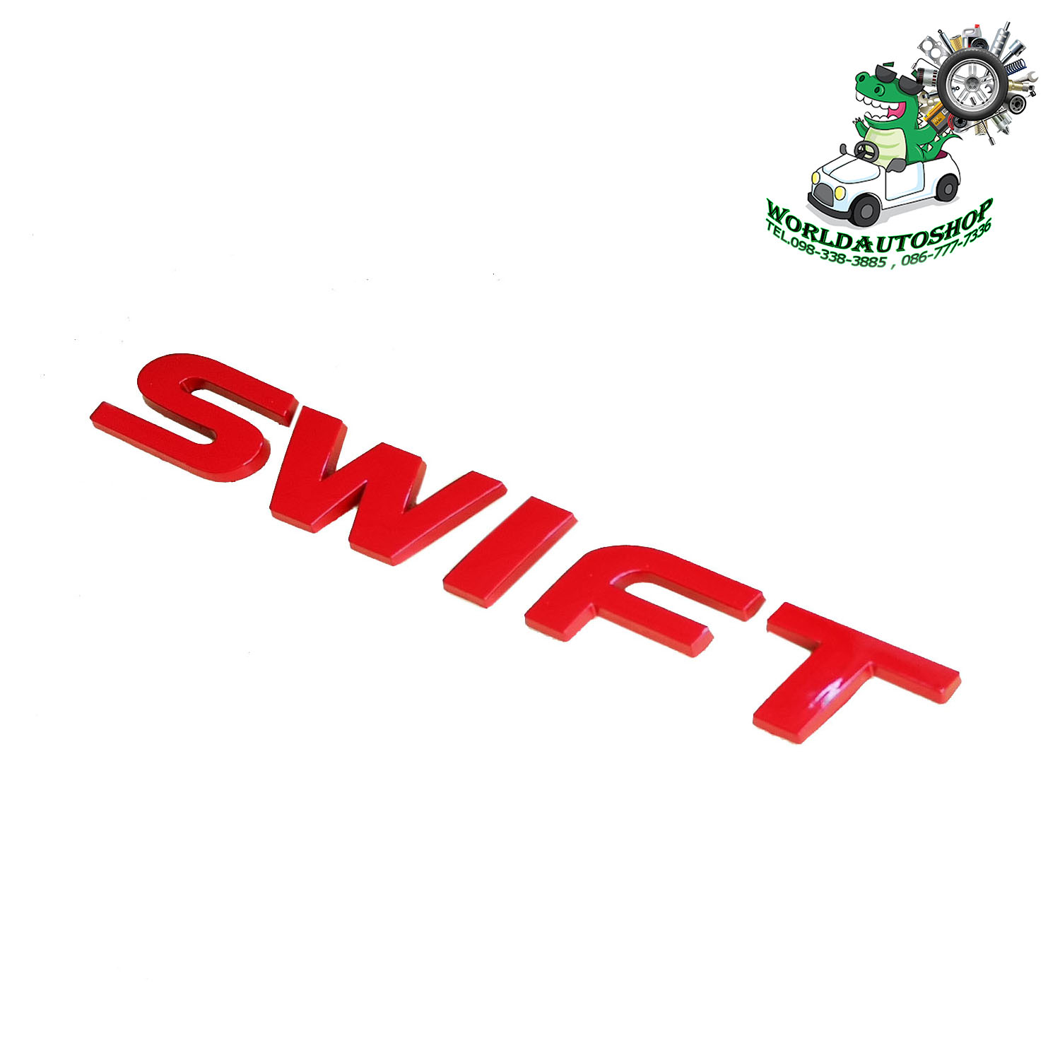 โลโก้ SWIFT แดง Red LOGO SWIFT ติด Suzuki SWIFT สีแดง 1ชิ้น suzuki ...