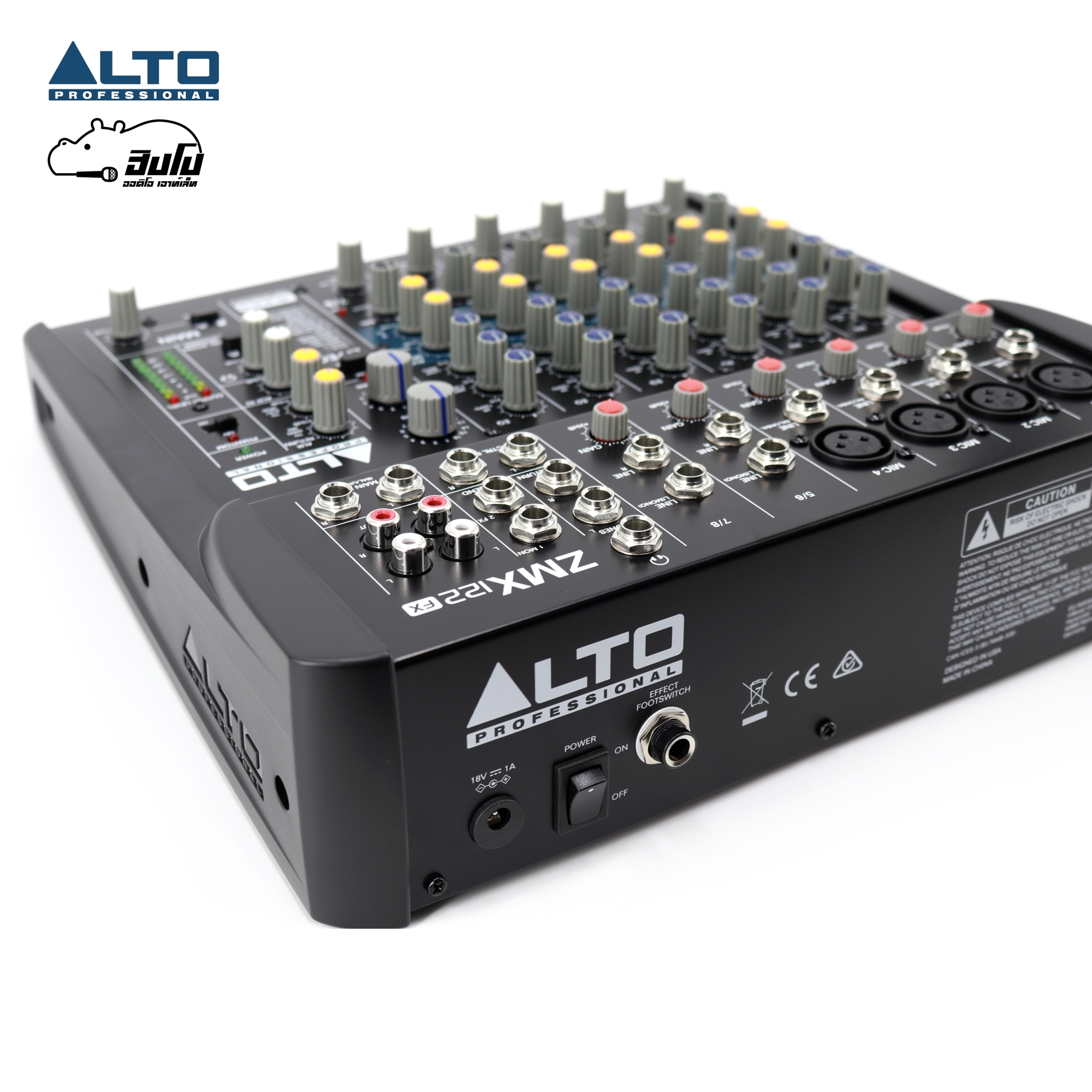 ALTO ZMX 122 FX มิกเซอร์ 8 แชนแนล ส่งฟรี มิกเซอร์เครื่องผสมสัญญาณเสียง เอฟเฟคแท้ เสียงดี MIXER 4 ...