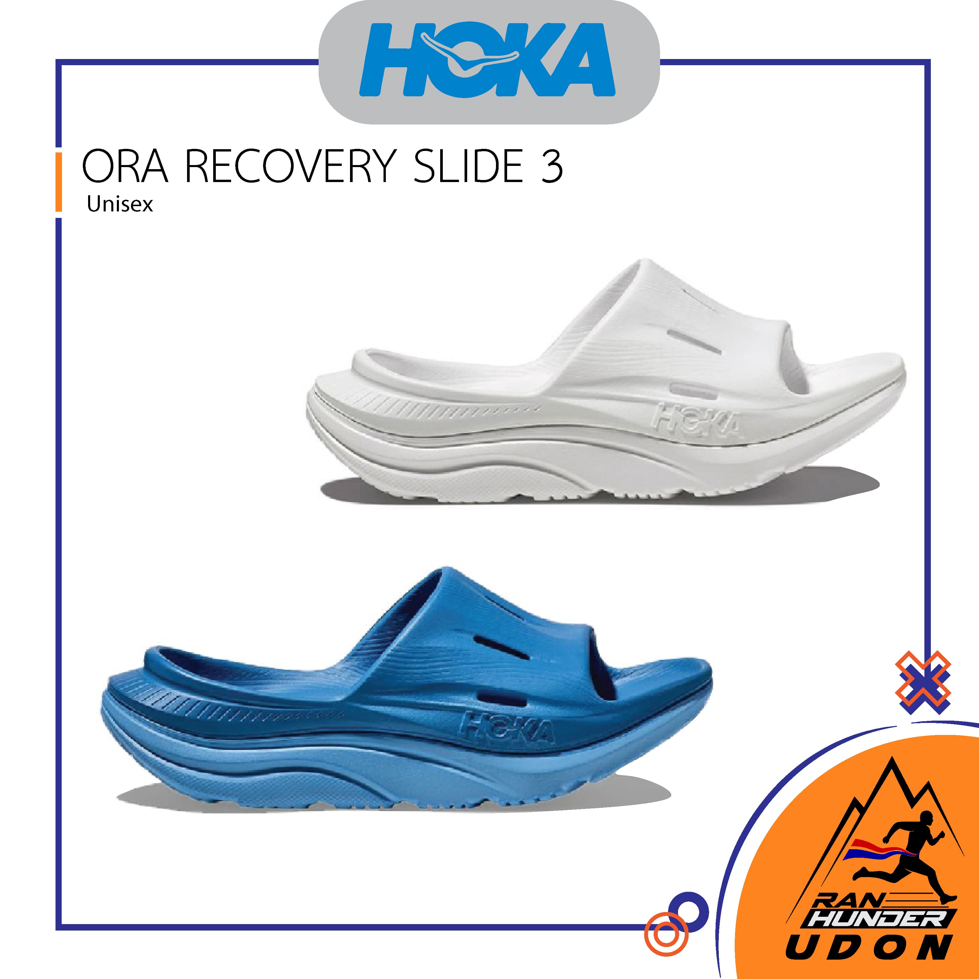 HOKA - ORA RECOVERY SLIDE 3 Unisex รองเท้าแตะผู้ชายผู้หญิง - RANHUNDER ...