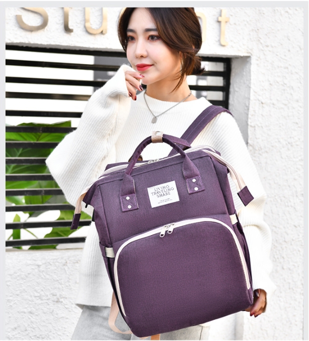 Backpack - BP01 กระเป๋าแม่และเด็ก กระเป๋าเป้สะพาย เปลนอนเด็ก กระเป๋าใส่ของเด็ก 2in1 สามารถเป็น ...