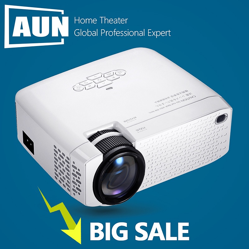 AUN MINI Projector โปรเจ็กเตอร์มินิ D40 ขายร้อน 3D โฮมเธียเตอร์แบบพกพา ...