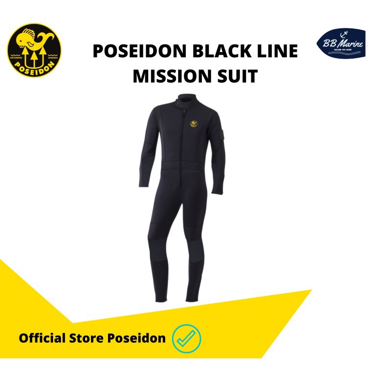 [ผ่อน 0%]BBMarine เว็ทสูทดำน้ำ Poseidon Black Line Mission Suit 1.5mm ...