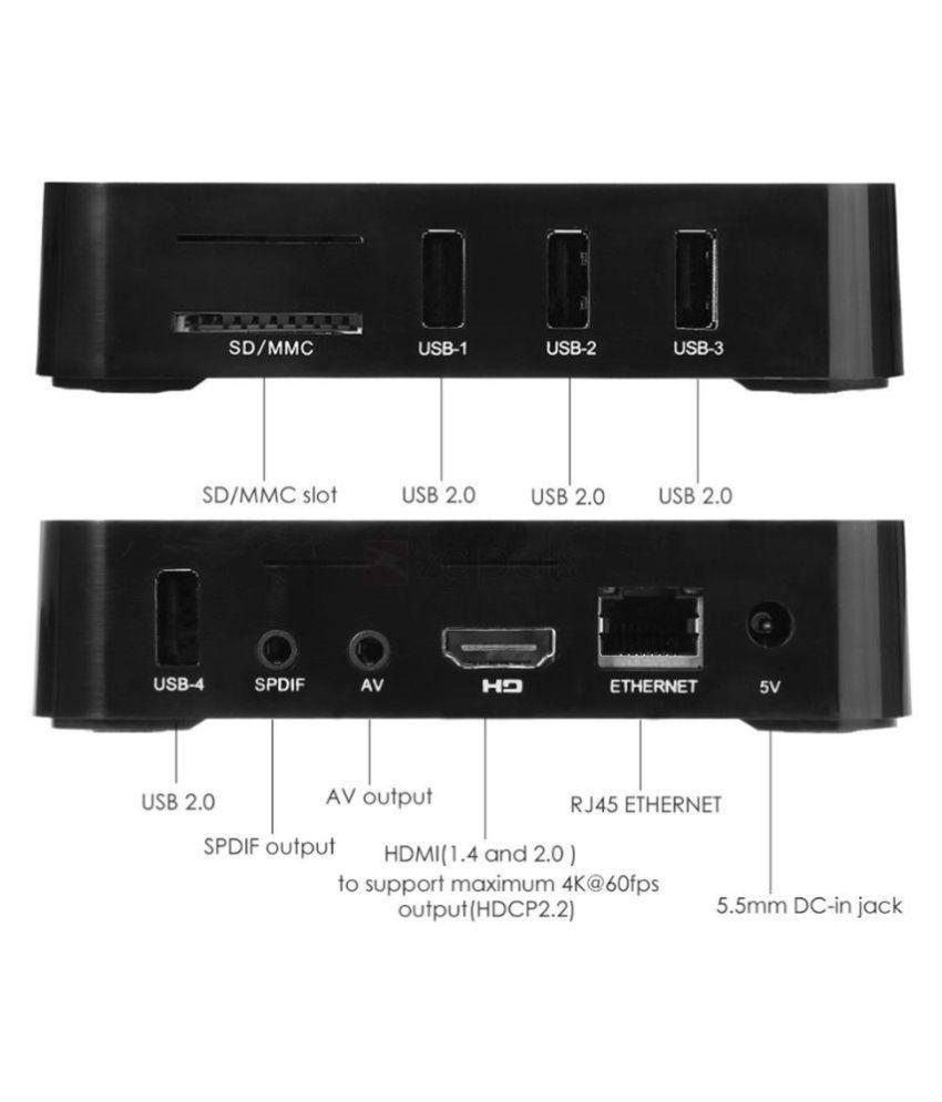 MXQ Pro Smart Box Android 8.1 Amlogic 4K Quad Core 64bit 1GB/8GB (รับ ...