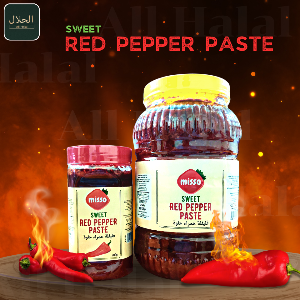 Sweet Red Pepper Paste พริกหวานแดงบด (Misso Brand) Product from Turkey ...