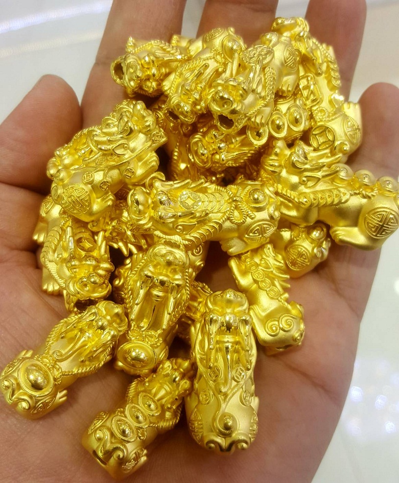 ตัวปี่เซียะสำหรับงาน DIY ตัวปี่เซียะทองคำแท้ นน.เฉลี่ย 0.90-1g ขายได้ ...