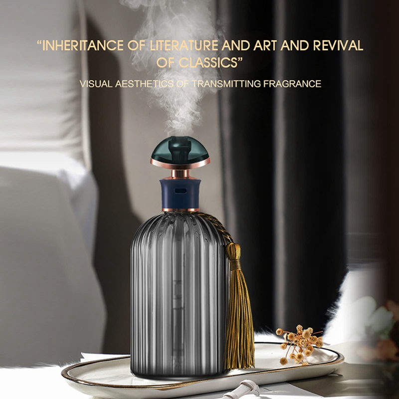 Retro Perfume Bottle Humidifier Glass Aroma Essential Oil Diffuser Air ...