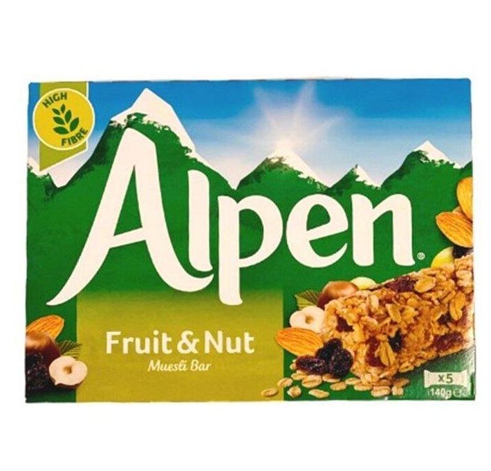 Alpen Protein Bar Fruit & Nut อัลเพน โปรตีน บาร์ ผลไม้ ผสมถั่ว140g ...