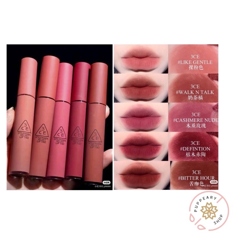 3CE Style Nanda Velvet Lip Tint Swatches And Review! — Beautypeadia ...