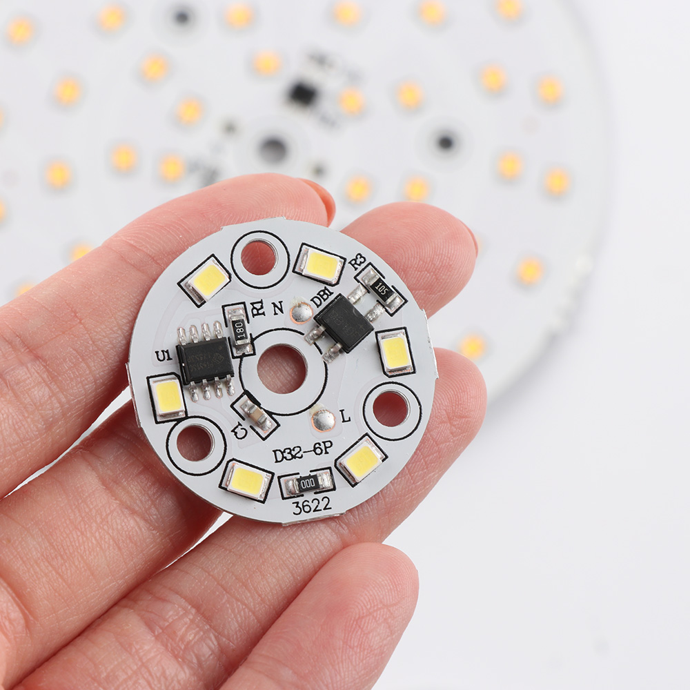 HETU070703. Large Circle 18W 15W 12W 9W 7W 5W 3W AC220V Warm White/White Light Plate LED Chip ...