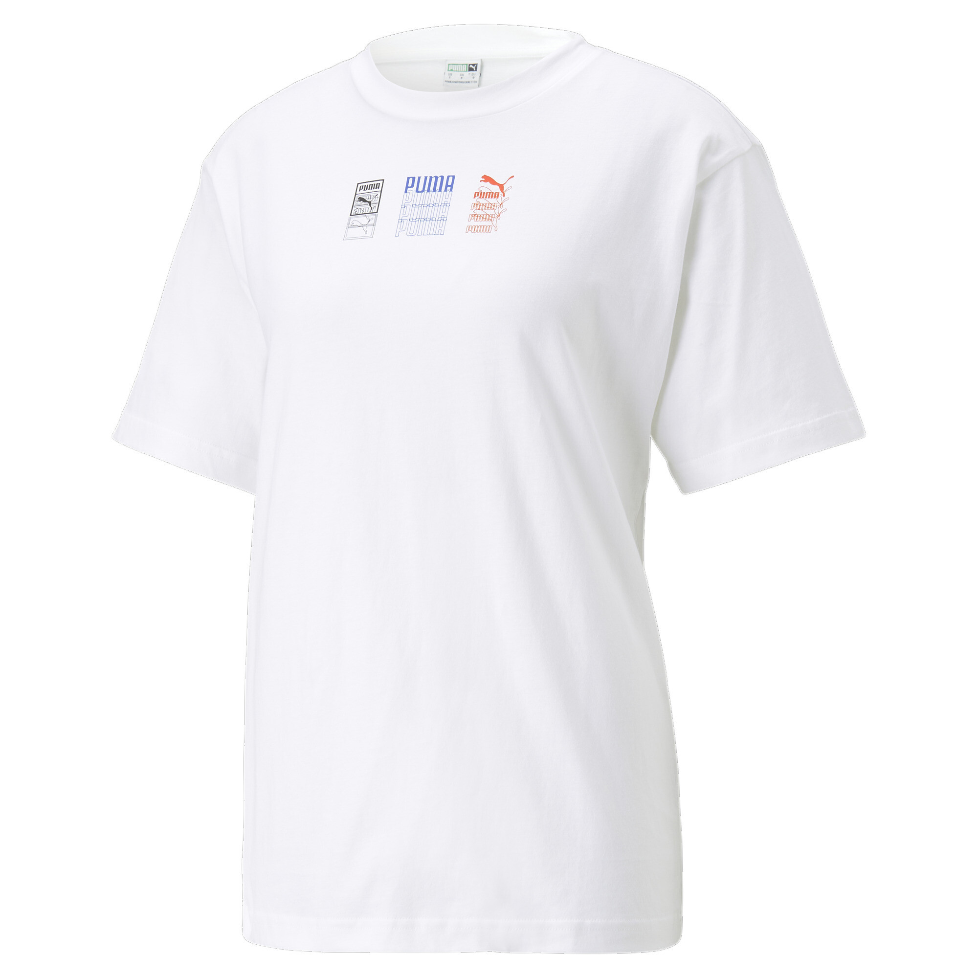 PUMA SPORT CLASSICS - CLASSICS GEN. เสื้อยืดผู้หญิง PUMA สีขาว - APP ...