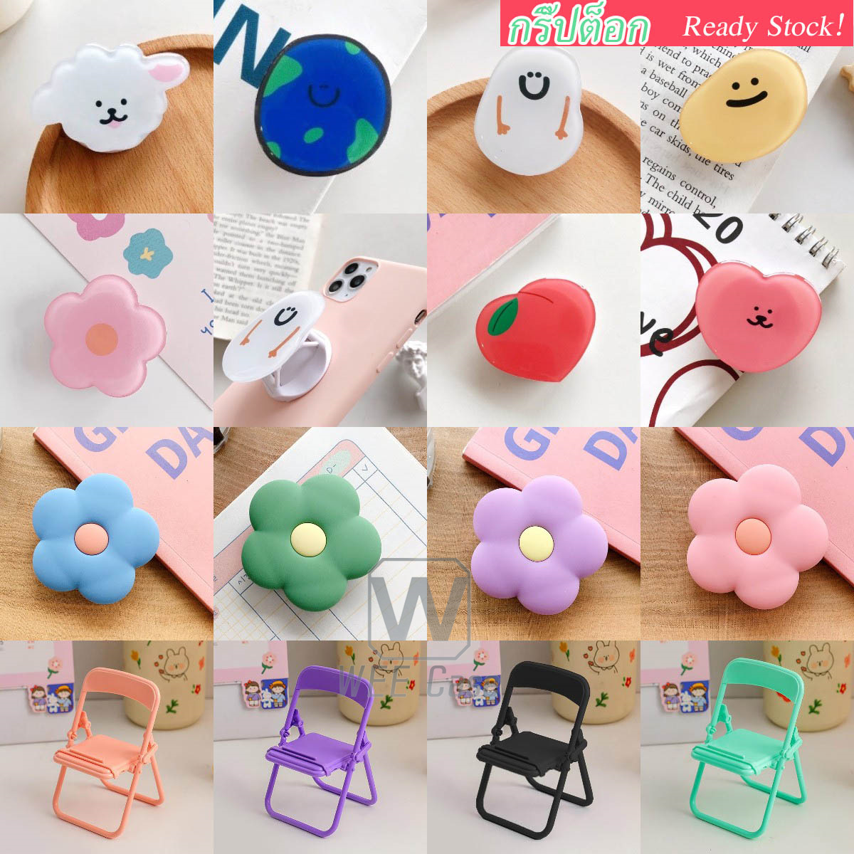 พร้อมส่งกริ๊ปต็อก ลายการ์ตูน Griptok Popsocket Iring ตัวติดมือถือ ไอริง ตัวป๊อปติดมือถือ ที่ติด ...
