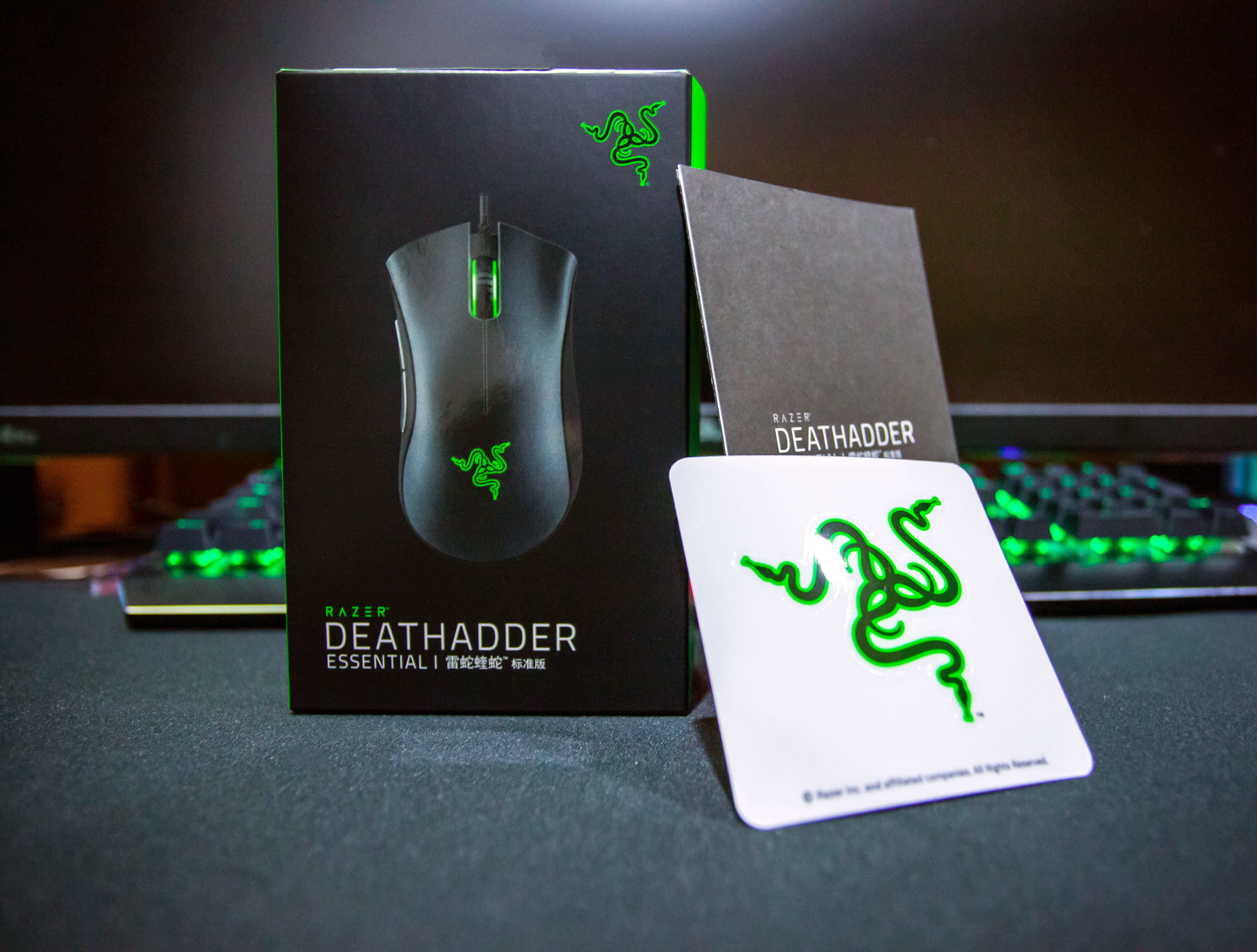 ของแท้ Razer Deathadder Essential สีดำ/ขาว เมาส์ มาโคร จัดส่งฟรี Gaming ...