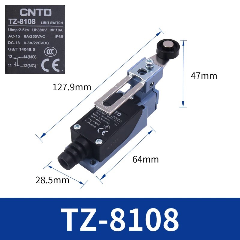 ลิมิตสวิทซ์ CNTD TZ-8108 10A 250VAC IP65 LIMIT SWITCH ลิมิตสวิตซ์ | Lazada.co.th