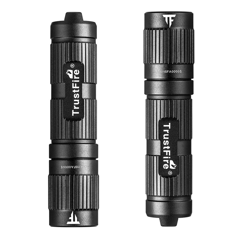 2X Trustfire Mini3 Edc Pocket Flashlight Waterproof LED Torch Use 10440 ...