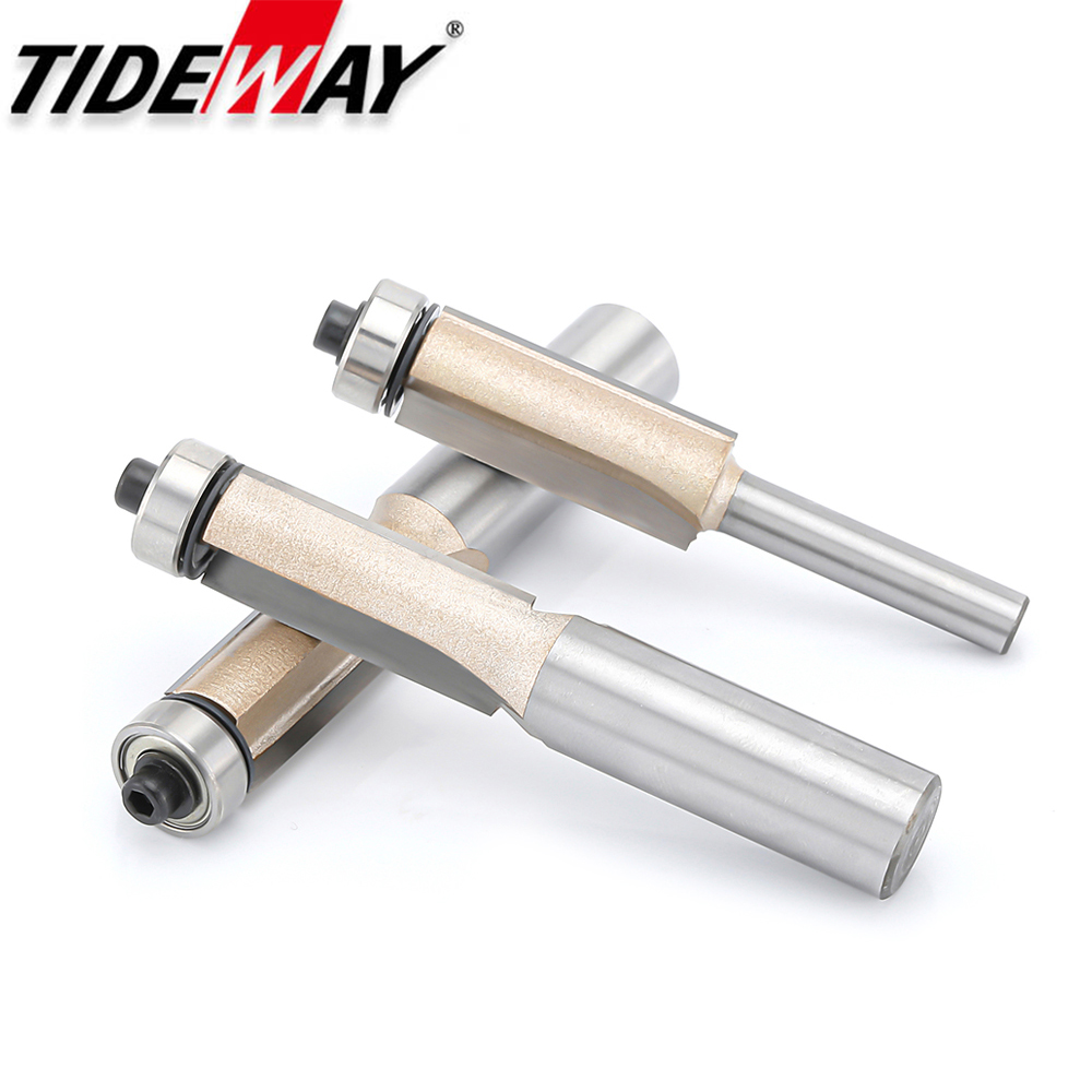 Tideway Flush Trim Router Bits สำหรับไม้ 1/2 1/4 Shank Woodworking ...