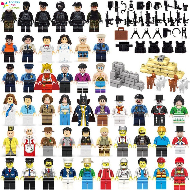 LT【ready stock】Loge Block/Brick Mini Figures Marvel Heores Military ...