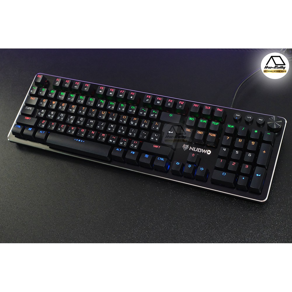ขายร้อน สินค้ามาใหม่‼ Nubwo Nk34 FLICKER Mechanical Keyboard Blue ...