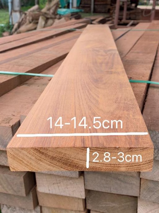 ไม้ตะเคียน(Wood)ขนาด1.5" x 6"ชื่อไม้Merawan Wood มีสีเหลืองขาวนวลลายไม้ ...