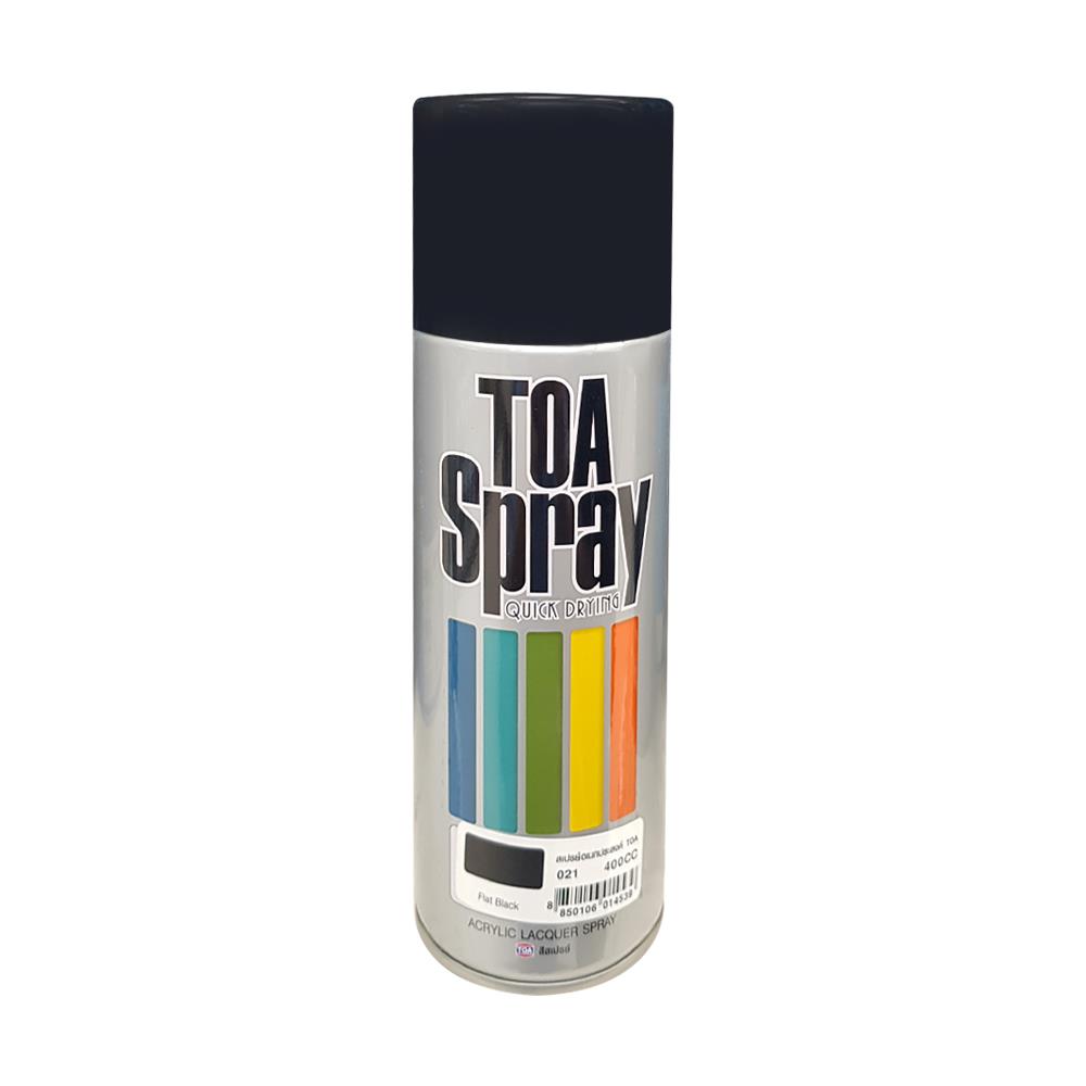 สีสเปรย์ TOA #065 Flat White Primer 400 ซีซีACRYLIC LACQUER SPRAY PAINT ...
