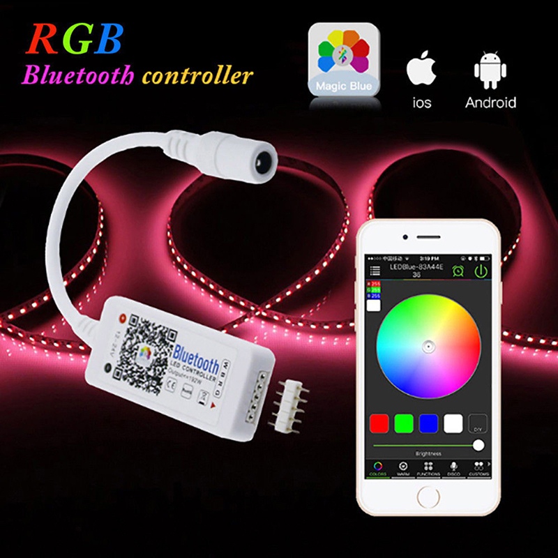 [Annabels] Potey Mini Bluetooth/Wifi LED Controller Remoteสำหรับ 5050 3528 RGB/RGBW LED Strip ...