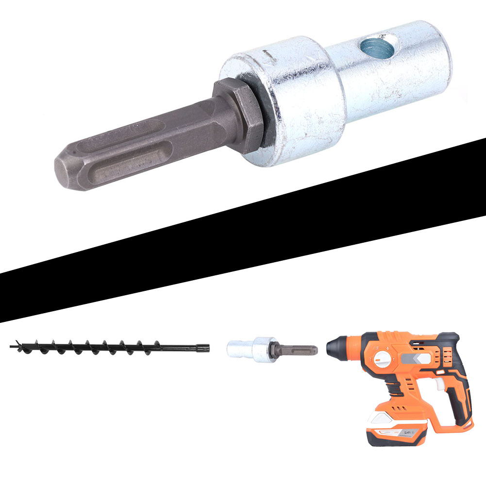 Square 4 Pits เจาะ Bit Adapter สำหรับค้อนไฟฟ้าไปยัง Earth Auger ...