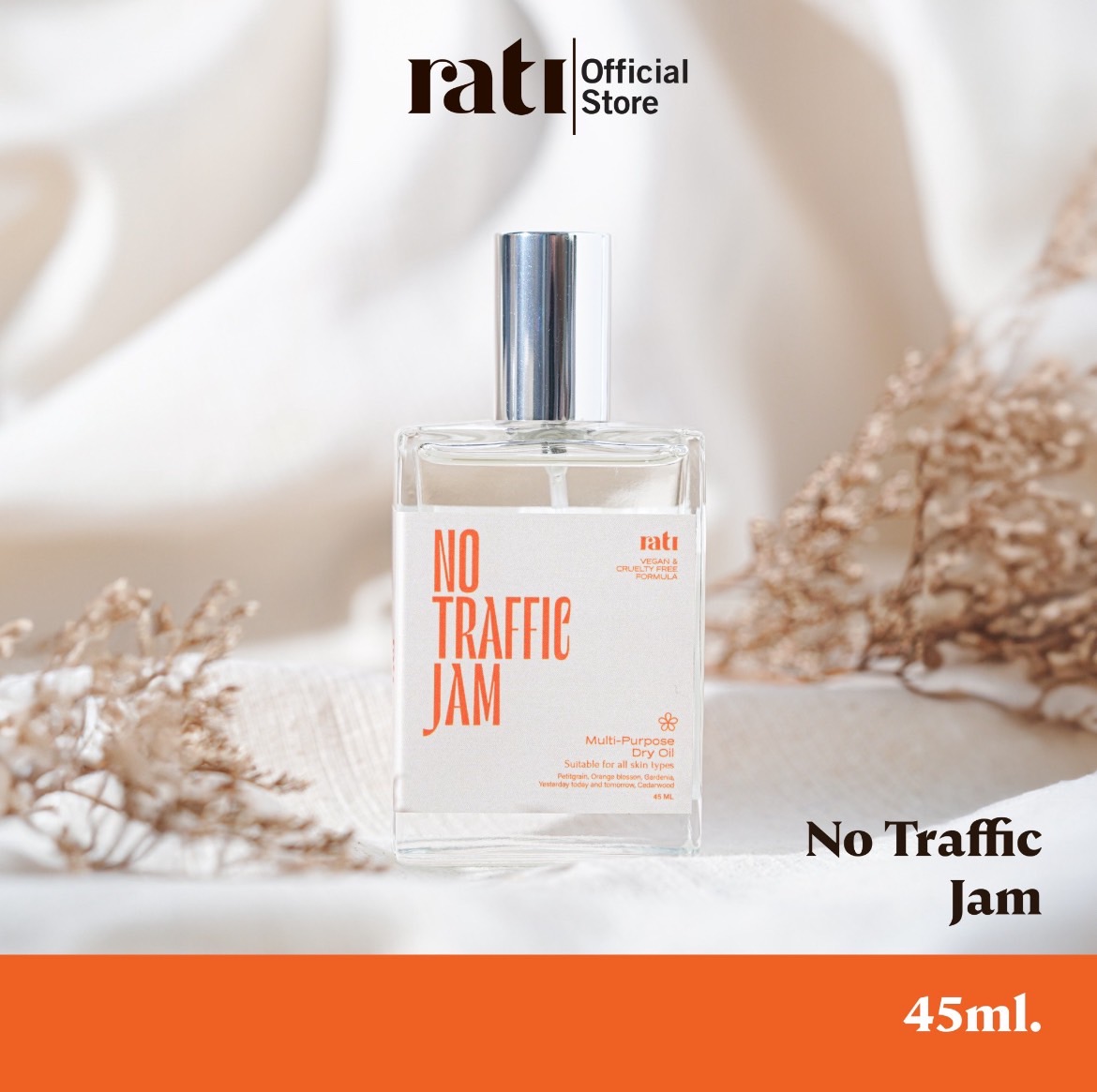 rati MULTI-PURPOSE DRY OIL NO TRAFFIC JAM น้ำมันบำรุงผิวที่เนื้อบางเบา ...