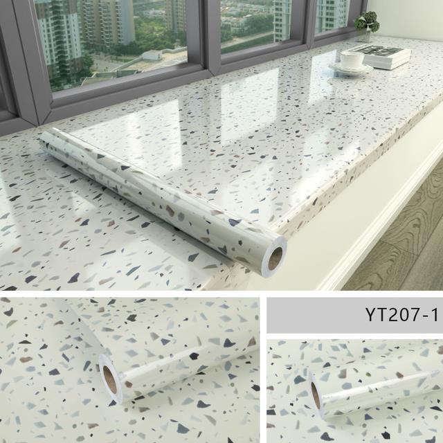 1/3/5/10M Kitchen Marble Contact Paper PVC Wall Stickers Marble Cabinet ...