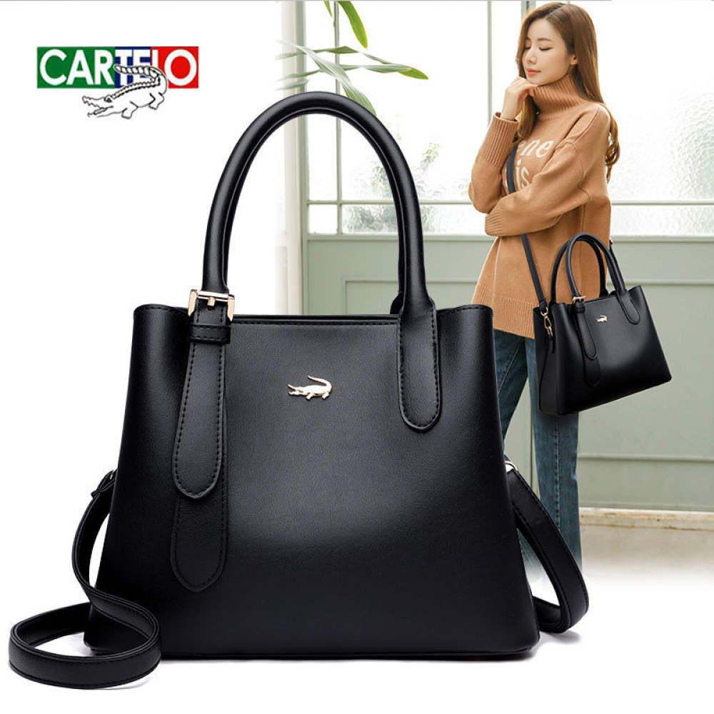 กระเป๋า สตางค์ ญCARTELO กระเป๋าถือหญิง 2021 แฟชั่นใหม่กระเป๋าสะพายบรรยากาศสบาย ๆ ป่ากระเป๋าแนว ...