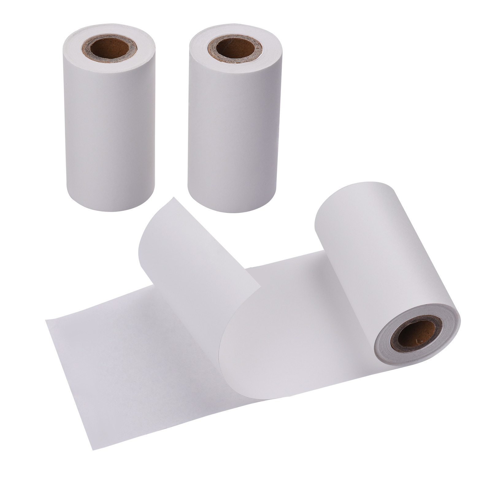 3 Rolls 57x30mm Self-Adhesive Thermal Paper Roll Sticky Paper BPA-Free ...