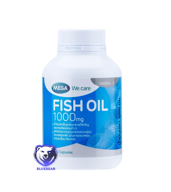 แพ็คคู่ สุดคุ้ม!! Mega We Care Fish Oil 1000mg 100 capsules น้ำมันปลา 1000 มก บำรุงสมองและหัวใจ ...