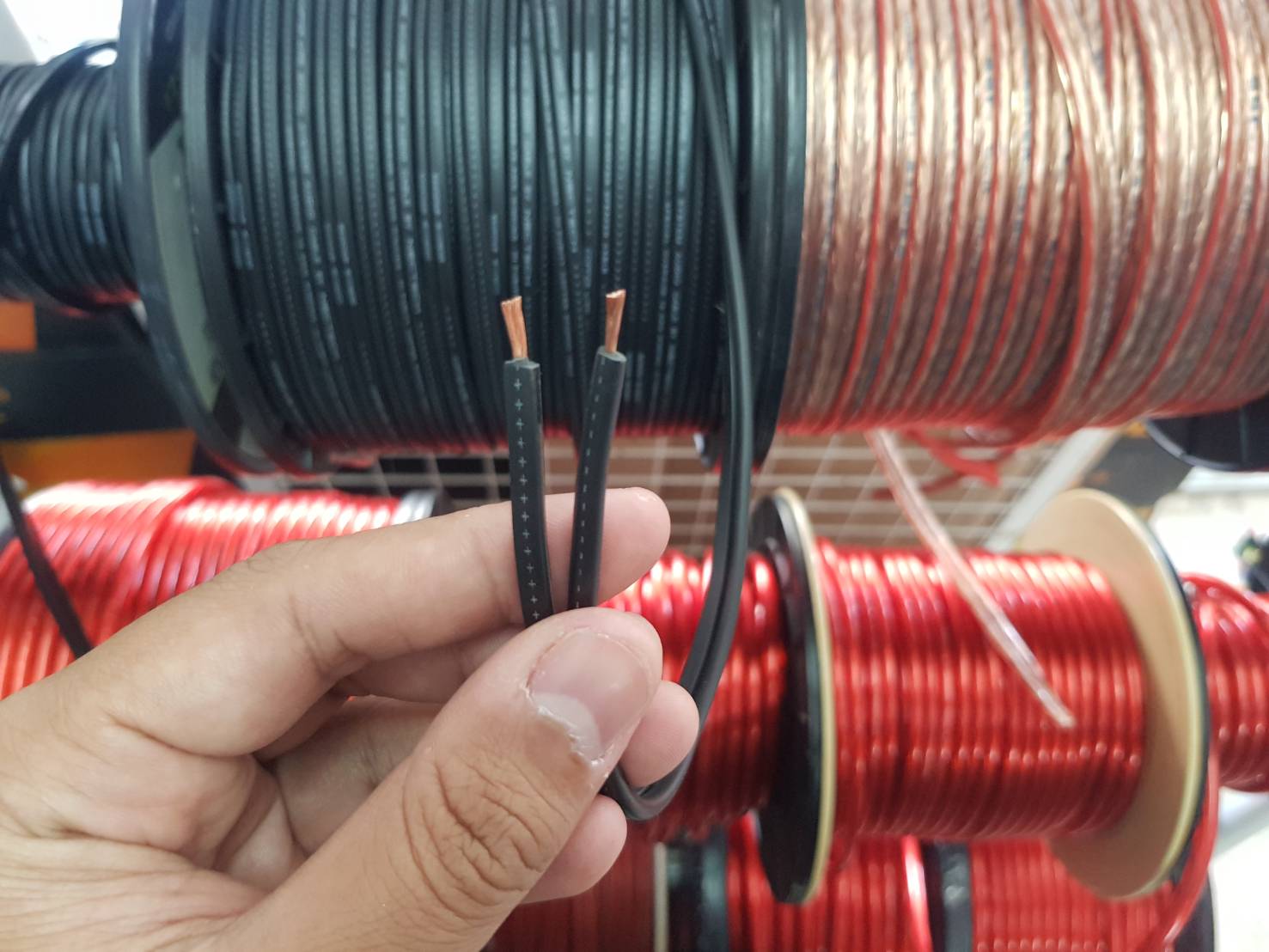 NECTECH รุ่น RCS สายลำโพงทองแดงแท้ สำหรับเป็นสายลำโพงเสียงกลาง แยกชิ้น แกนร่วม ราคาต่อ1เมตร ...