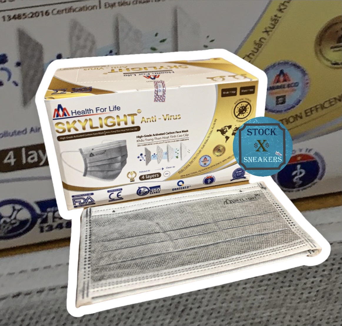 คุณภาพดี ป้องกันหน้ากาก . มาส์กหน้าผู้ใหญ่. Skylight Famapro พร้อมส่ง ...