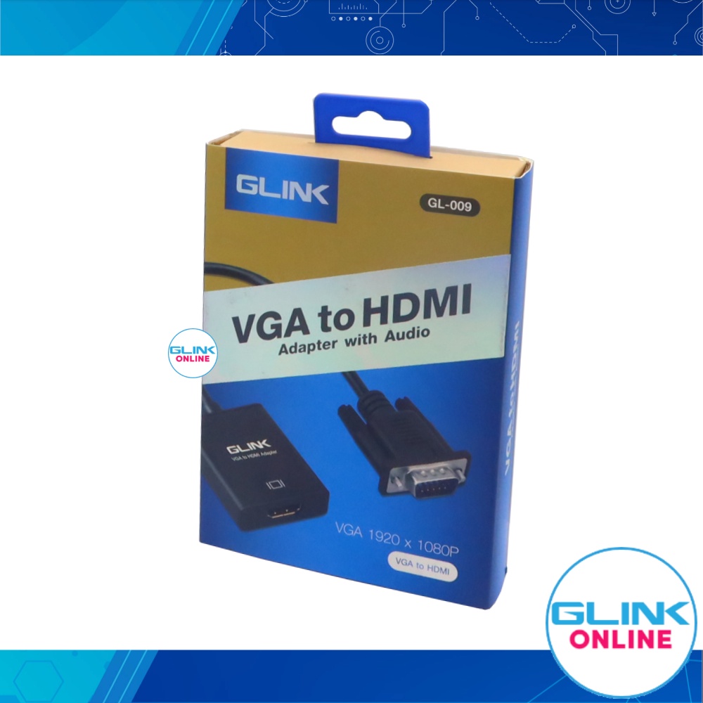 มาตรฐาน ทน ของแท้ by GLINK GL-009 VGAAudio TO HDMI สายแปลงสัญญาณ ต่อเสียงเพิ่มได้ - GLINK ONLINE ...