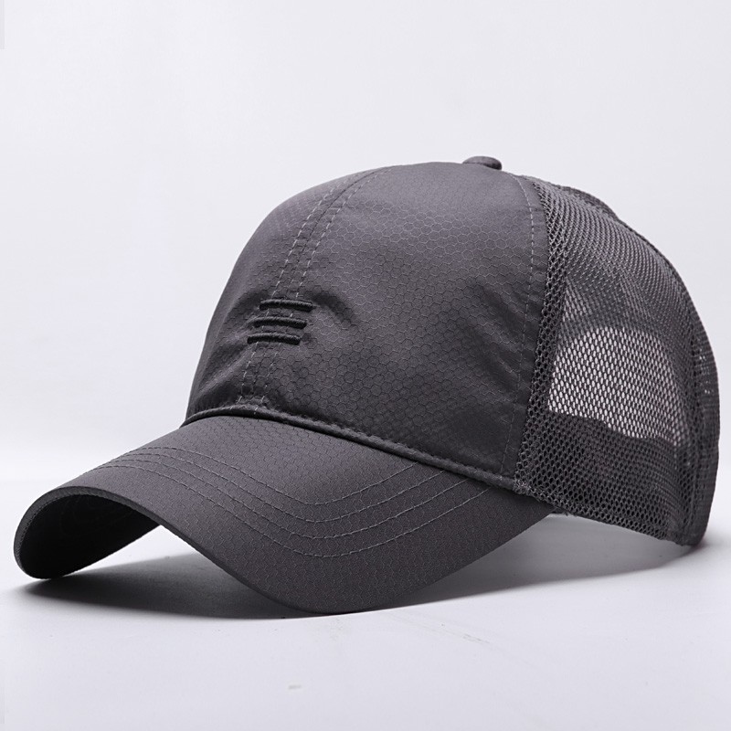 Male Large Size Peak Cap Men Summmer Mesh Truker Hats Big Bone Man Dry ...