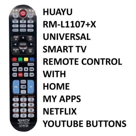 Huayu RM-L1107 X RM-L1210 RM-L1388 RM-L1098+X UNVERSUAL ALL brand รีโมทคอนลสมาร์ททีวีอเนกประสงค์ ...